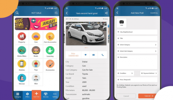 Classified app development For Android And iOS platform