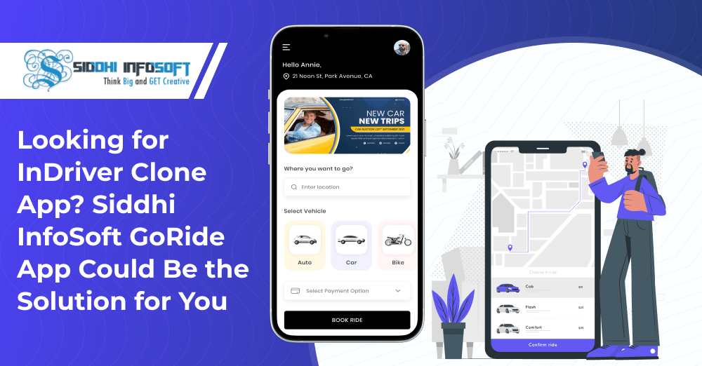 Looking for InDriver Clone App? Siddhi InfoSoft GoRide App.