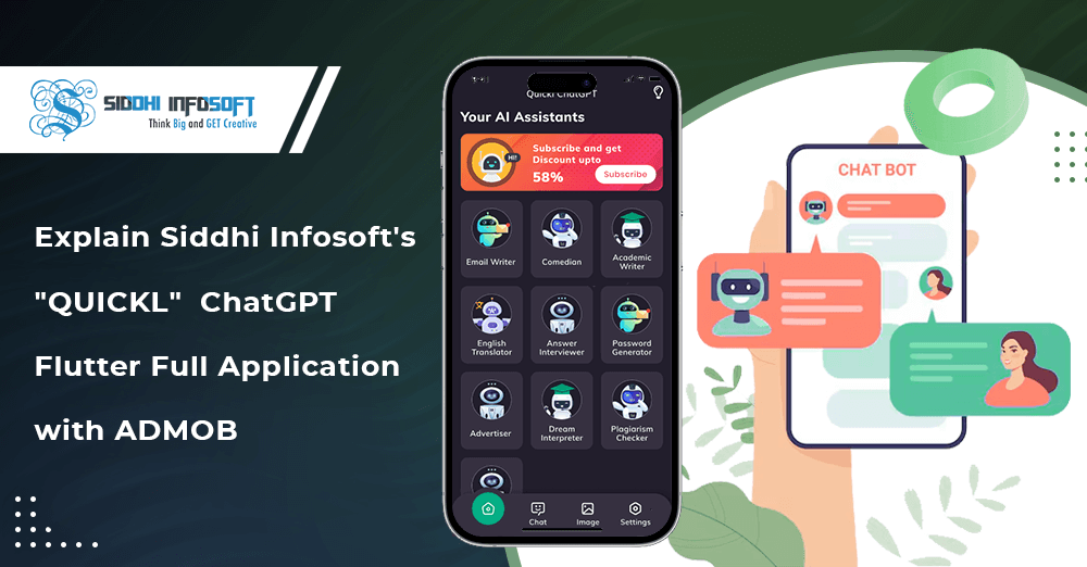 Siddhi Infosoft's QUICKL: Flutter ChatGPT App with AdMob
