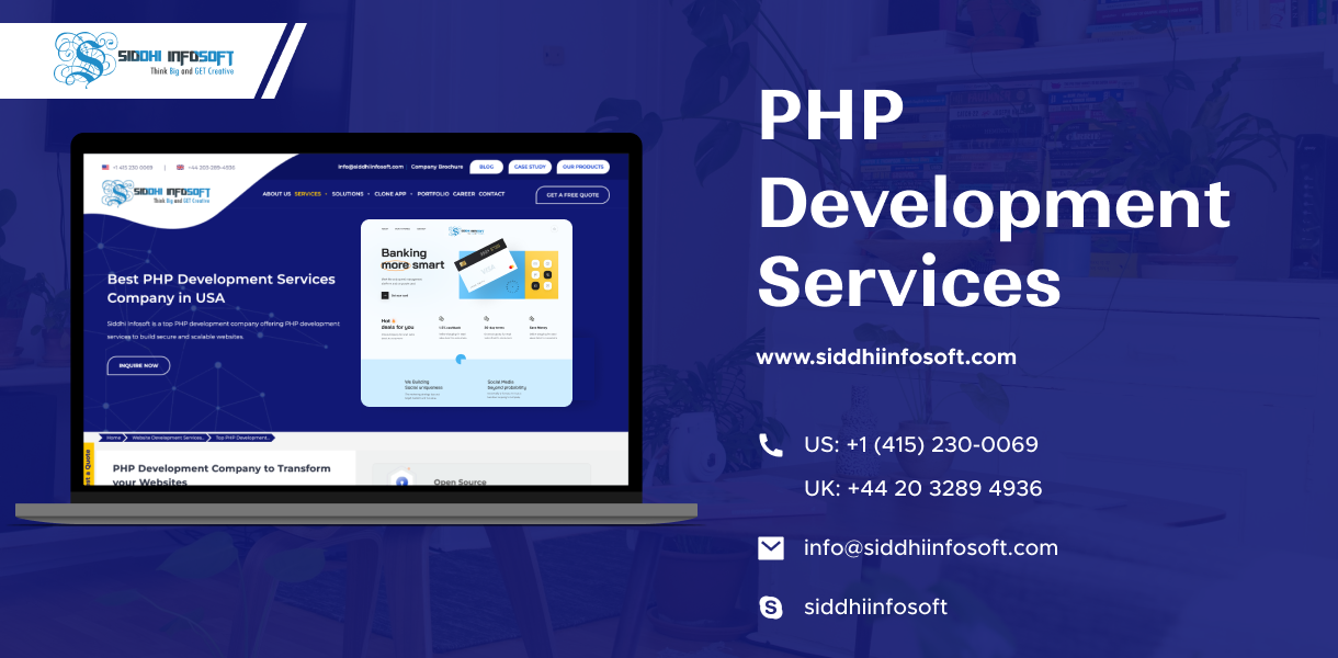 PHP Development Company Services | Siddhi Infosoft